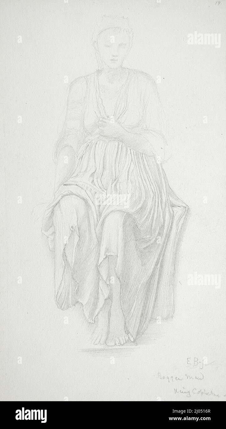 Seated Woman. Edward Burne-Jones (England, 1833-1898). England, 1833 ...