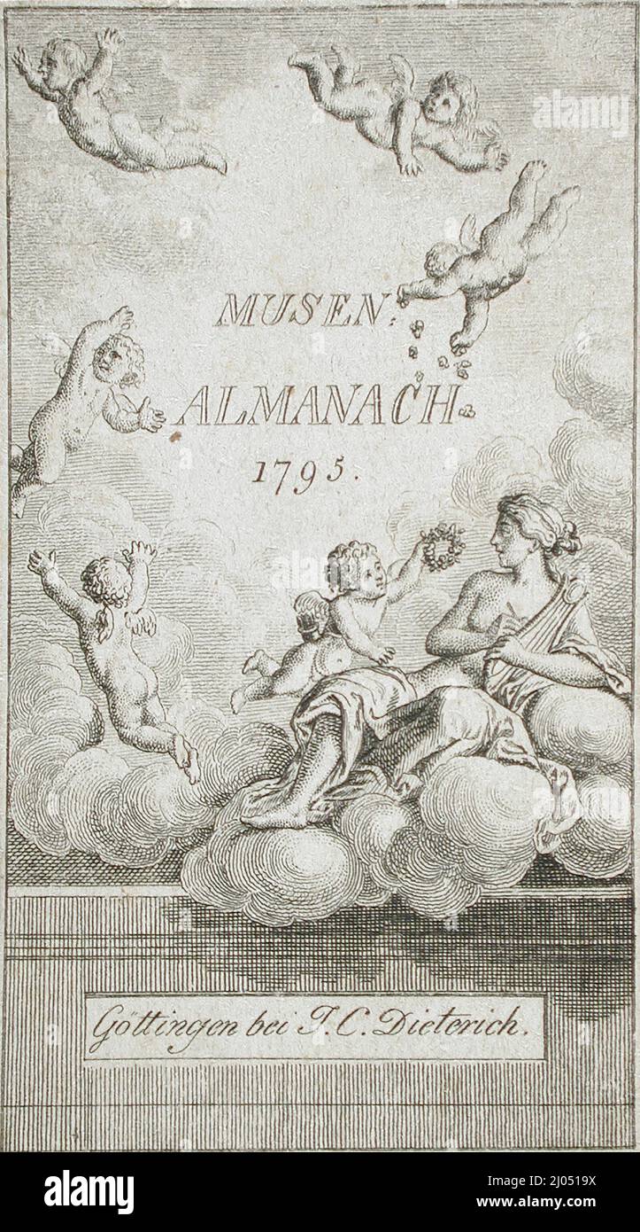 Title page for almanac of the muses hi-res stock photography and images ...