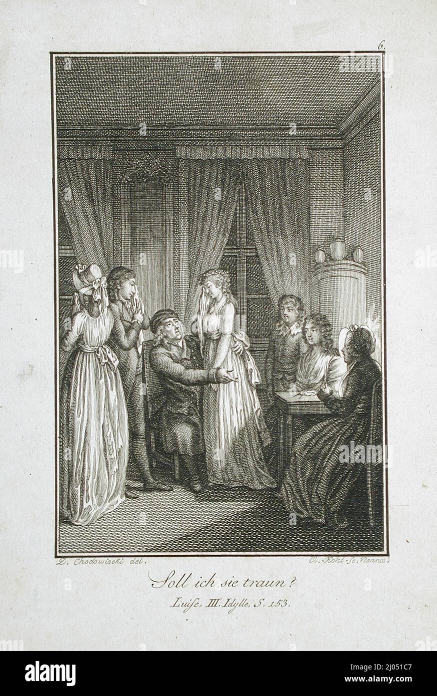 Illustration for 'Becker's Almanac for 1798'. Daniel Nikolaus Chodowiecki (Germany, Danzig, 1726 ...