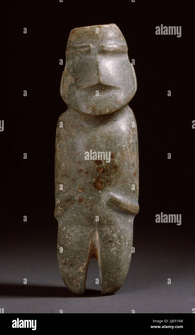 Standing Male Figure. Mexico, Guerrero, Mezcala, 500 BCE–1000 CE. Stone ...