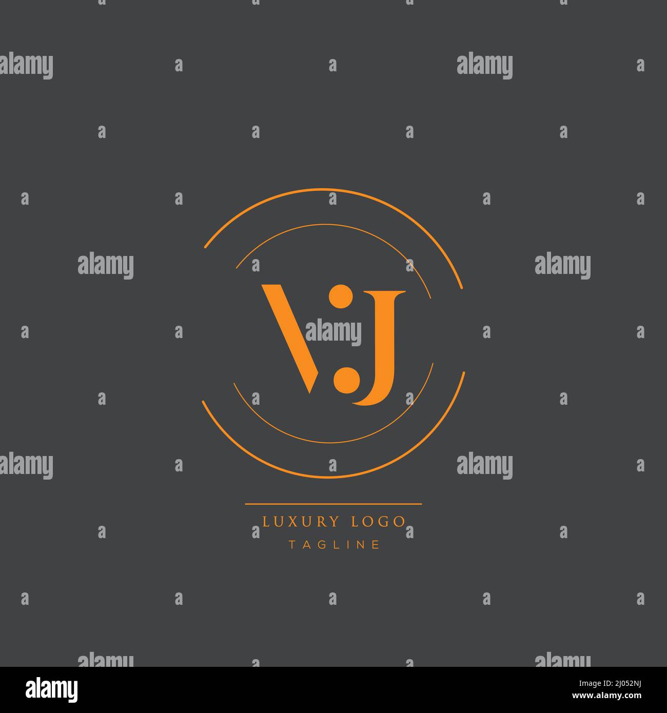 Luxury modern VJ Initial Letter Business Logo Design Alphabet Icon ...
