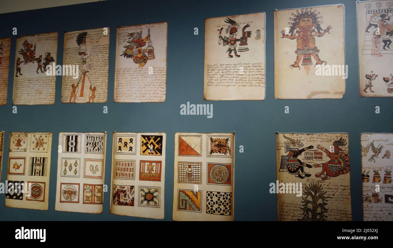 Images of the Tudela Codex in the America Museum, Madrid Espana Stock ...