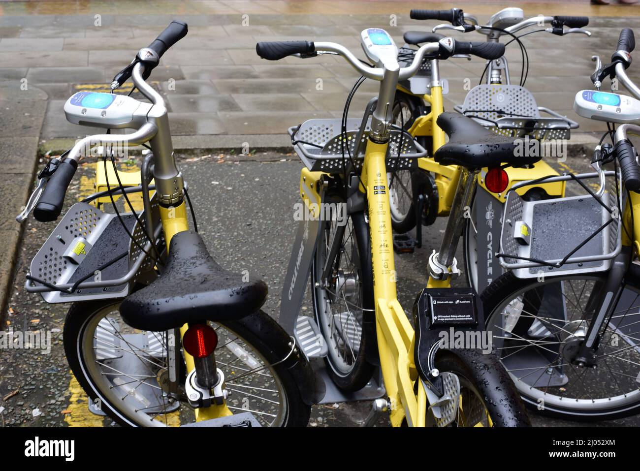 Bee Bikes, Manchester Stock Photo - Alamy