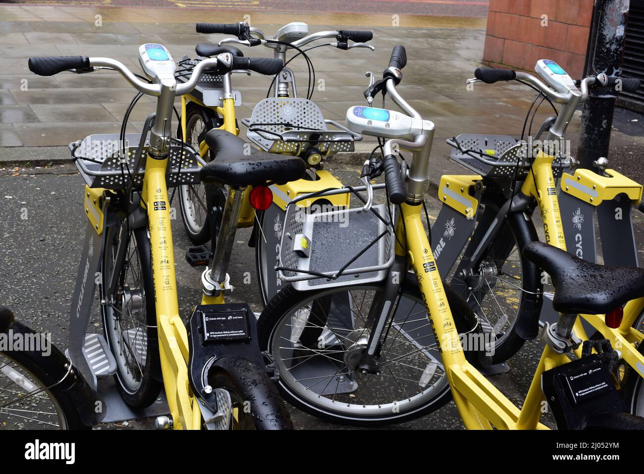 Bee Bikes, Manchester Stock Photo - Alamy
