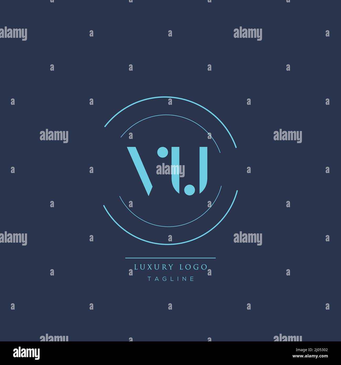 Luxury modern VU Initial Letter Business Logo Design Alphabet Icon ...