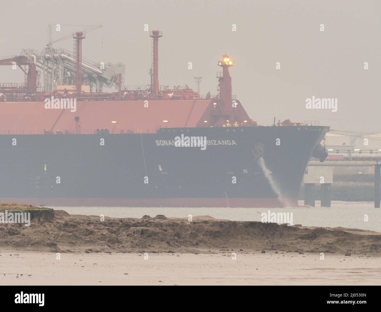 Queenborough, Kent, UK. 16th Mar, 2022. The first non-Russian gas ship ...