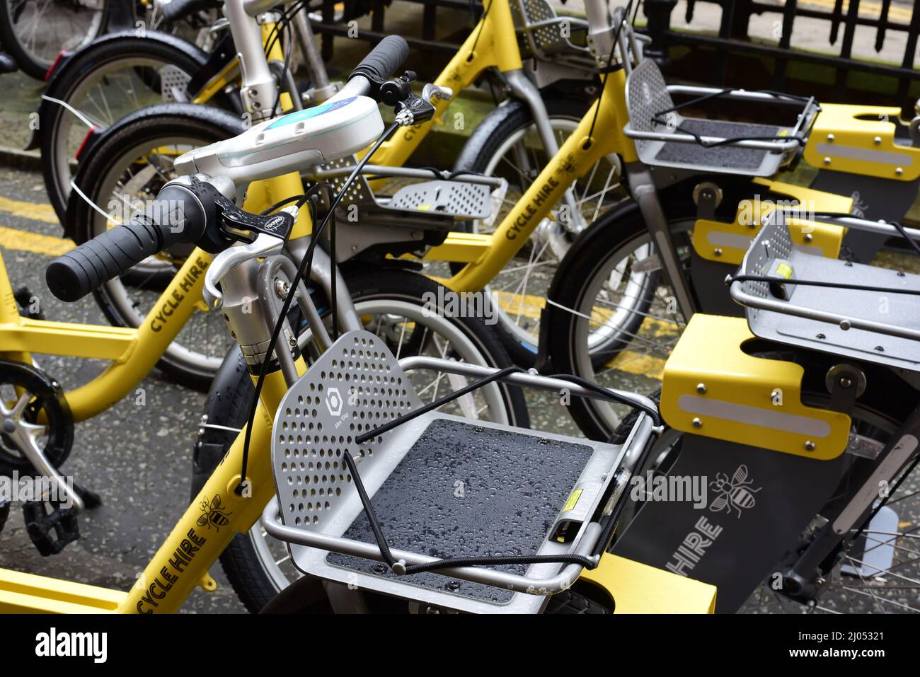 Bee Bikes, Manchester Stock Photo - Alamy
