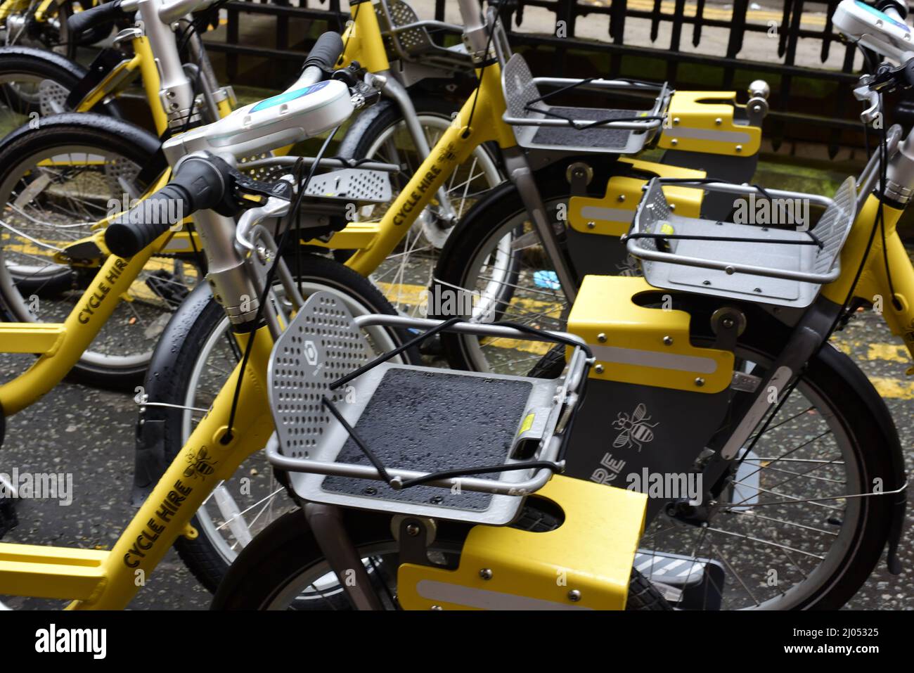 Bee Bikes, Manchester Stock Photo - Alamy