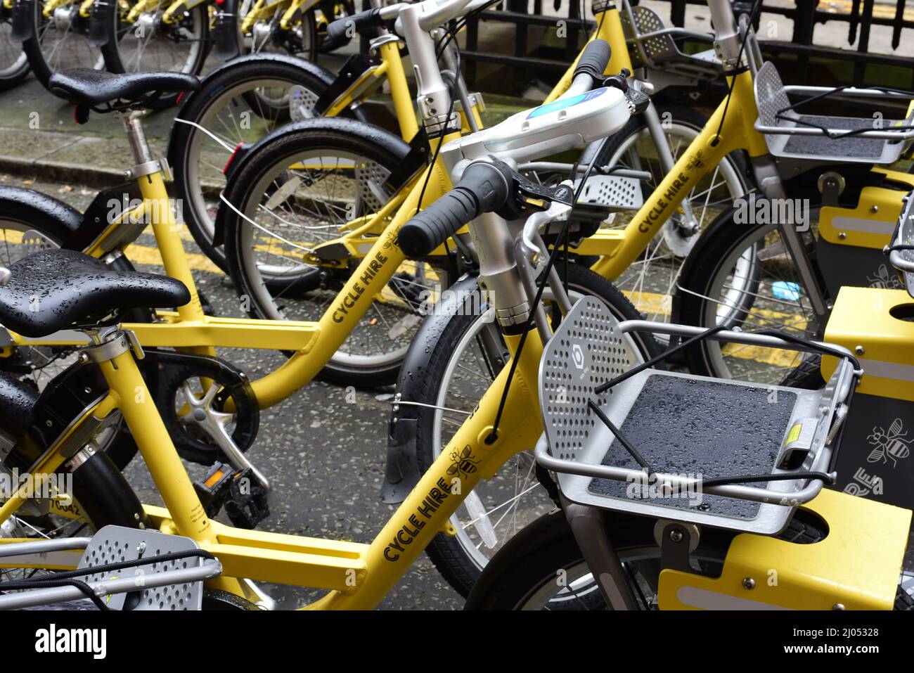 Bee Bikes, Manchester Stock Photo - Alamy