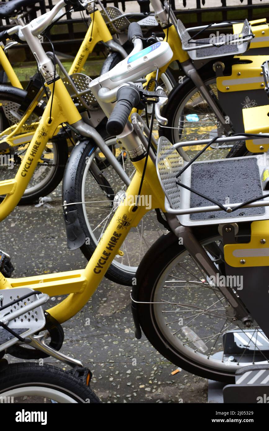 Bee Bikes, Manchester Stock Photo - Alamy