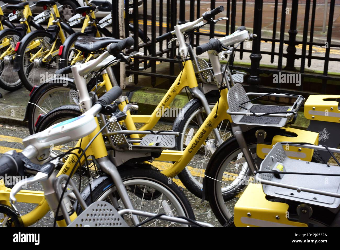Bee Bikes, Manchester Stock Photo - Alamy