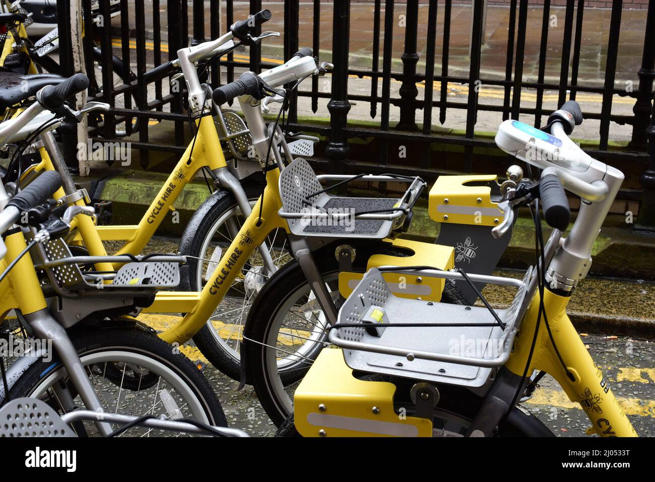 Bee Bikes, Manchester Stock Photo - Alamy