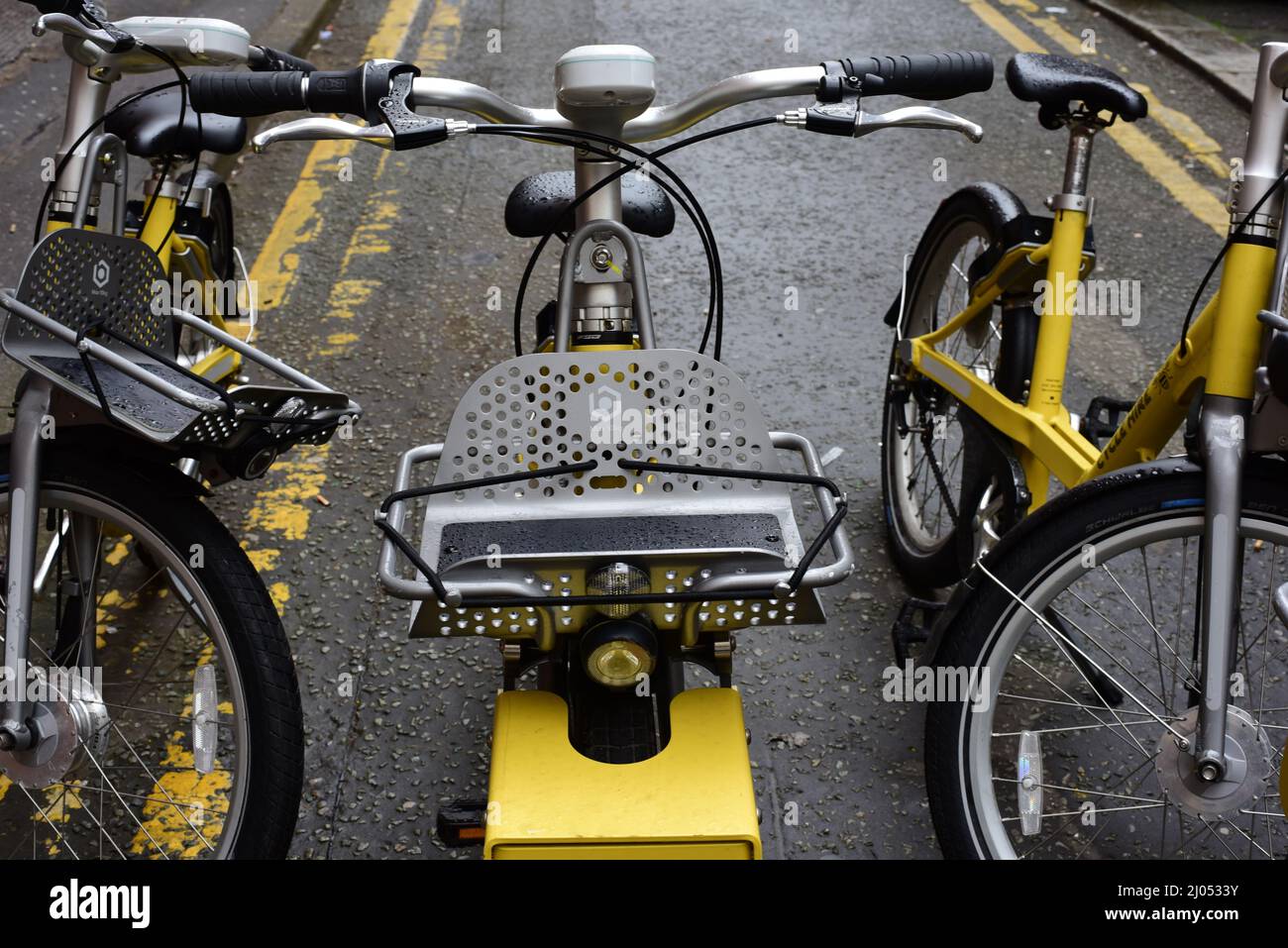 Bee Bikes, Manchester Stock Photo - Alamy
