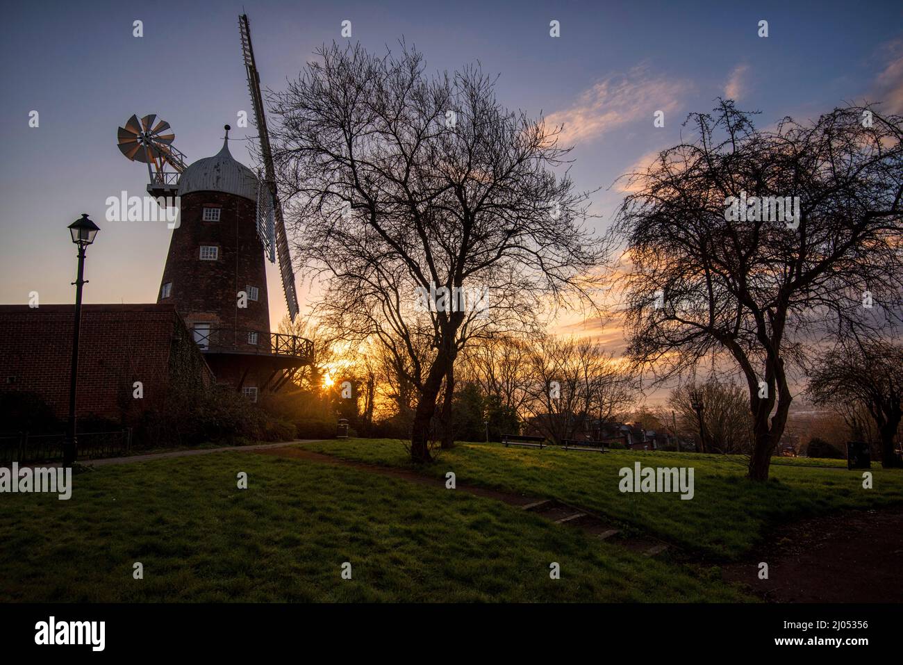 Sunrise at Green's Windmill and Science Centre, Sneinton Nottingham ...