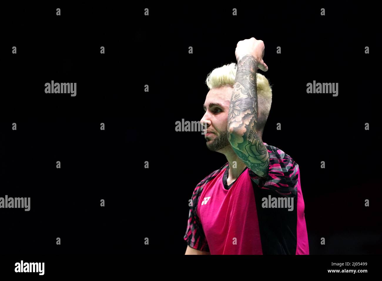 England's Ben Lane (not pictured) and Sean Vendy in action against ...