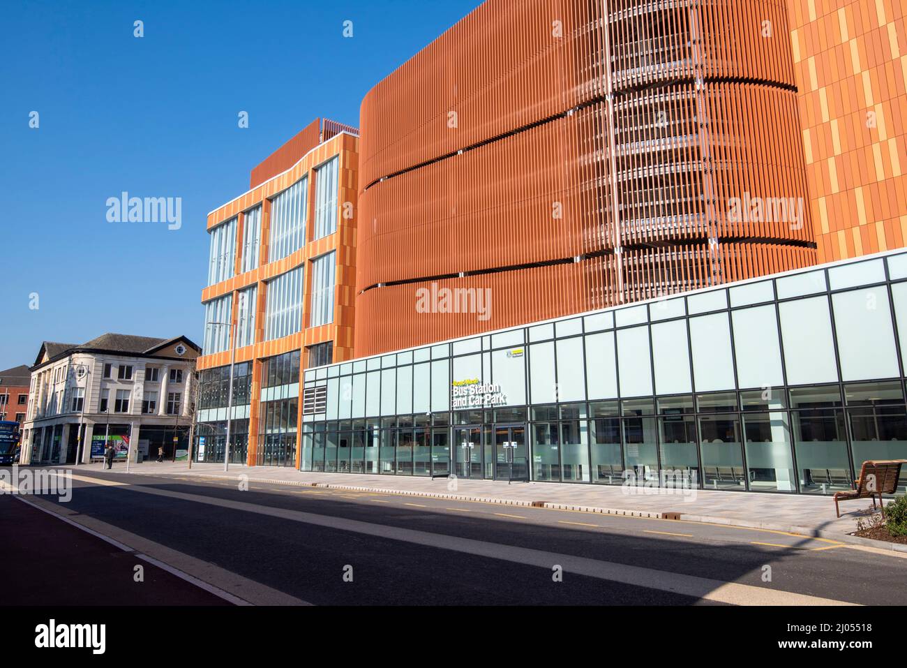 The new Broad Marsh Car Park on Canal Street in Nottingham City Centre ...