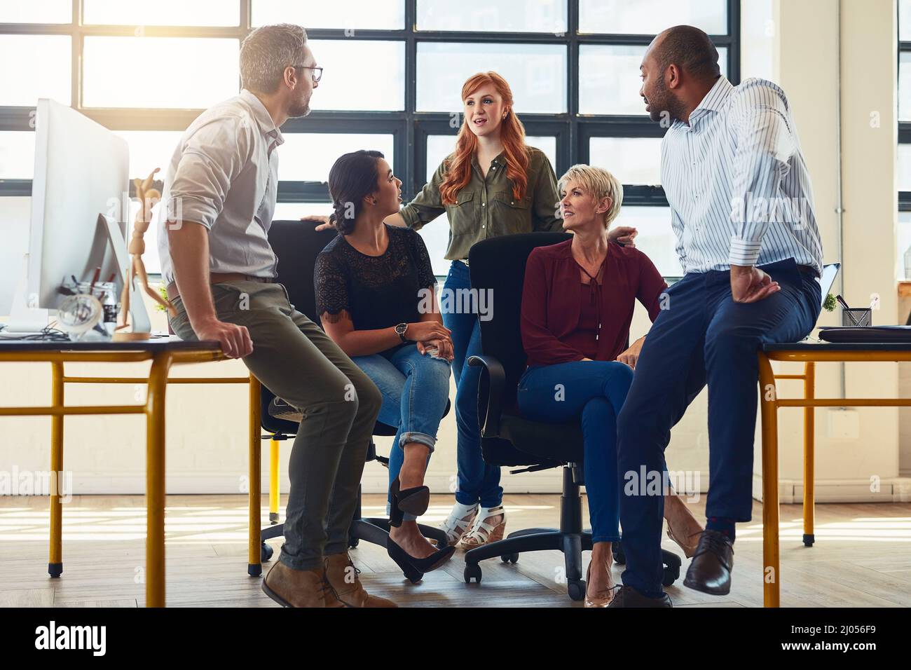 Success is guaranteed when a team shares a collective vision. Shot of a ...