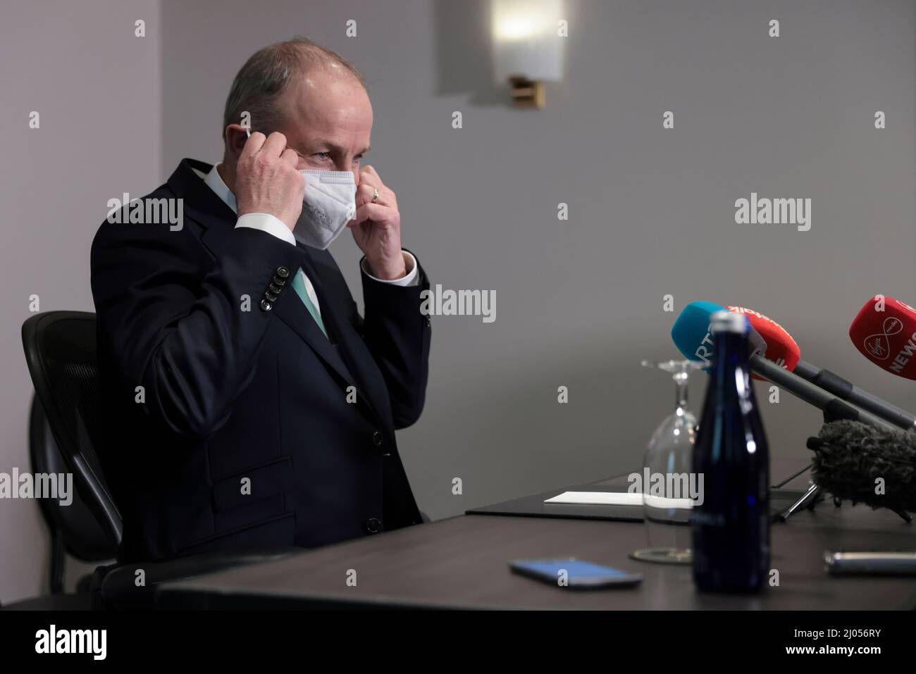 Washington, USA. 16th Mar, 2022. Irish Prime Minister Michael Martin ...