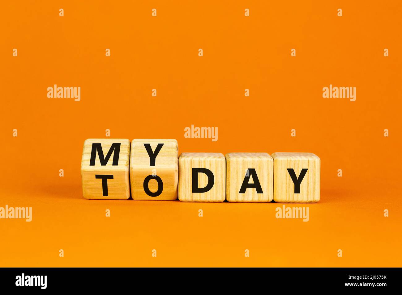 Today is my day symbol. Turned wooden cubes and changed concept words ...