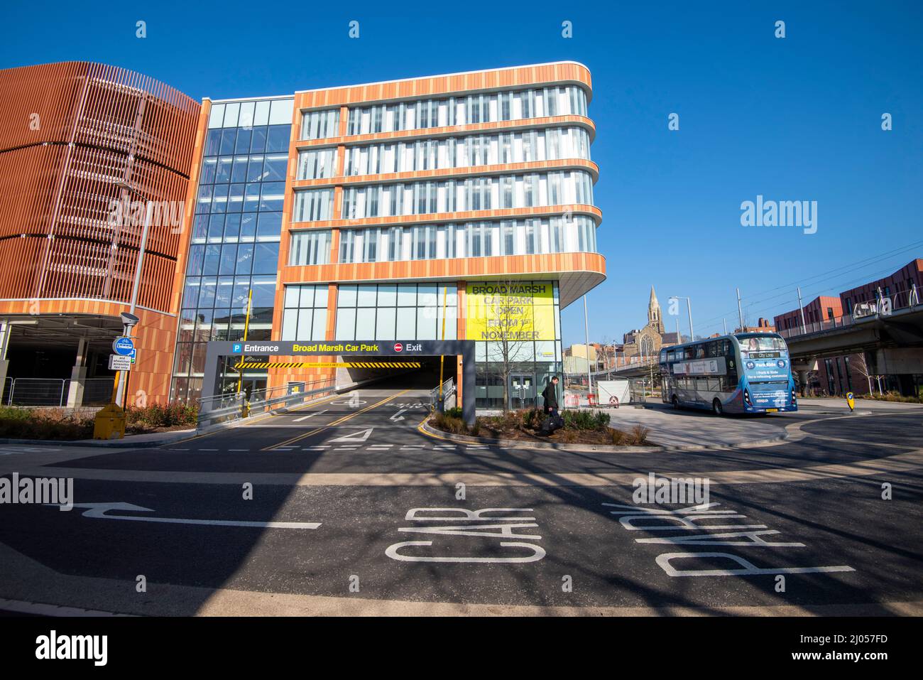 The new Broad Marsh Car Park on Canal Street in Nottingham City Centre ...