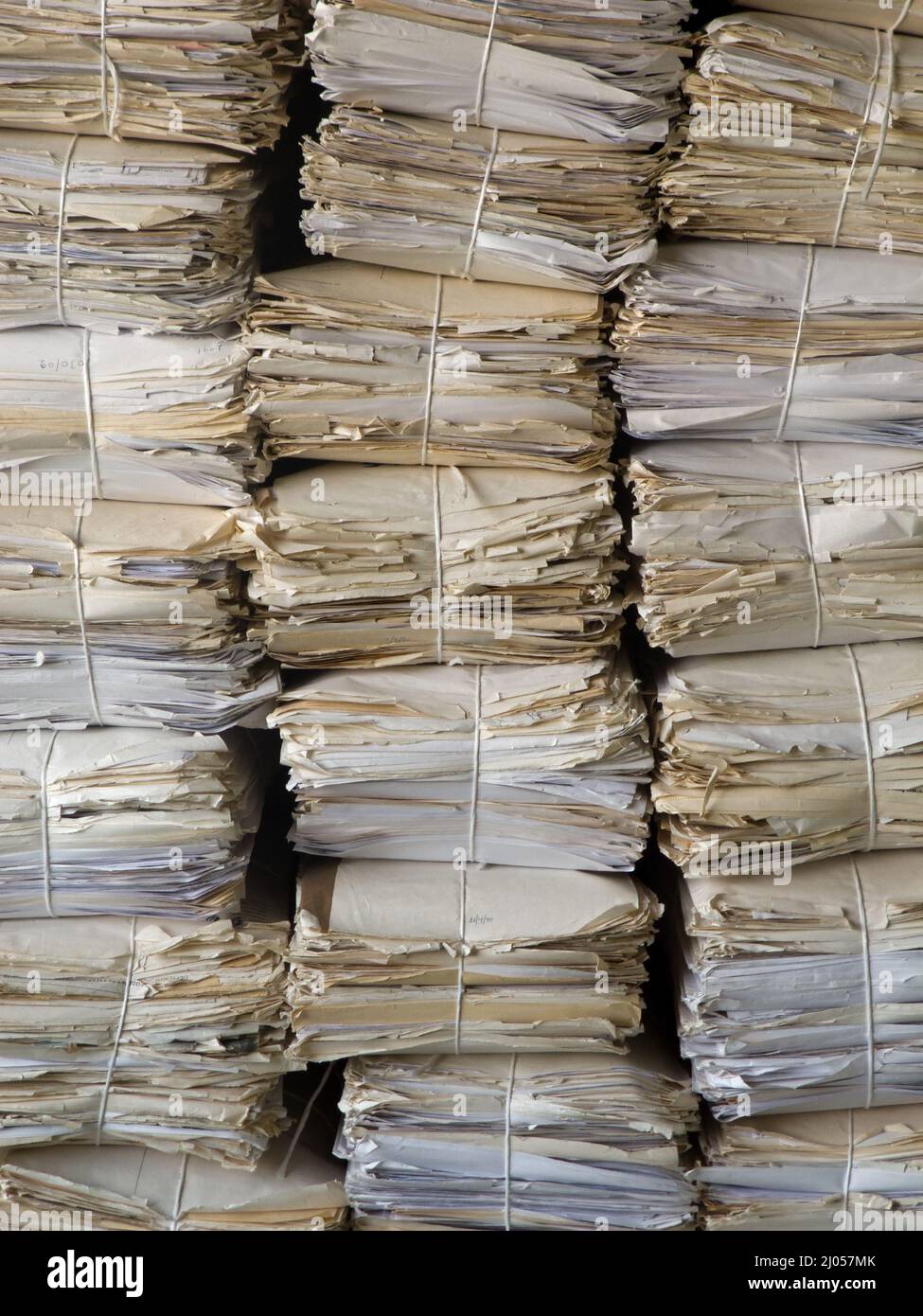 Stack of old files and papers Stock Photo - Alamy