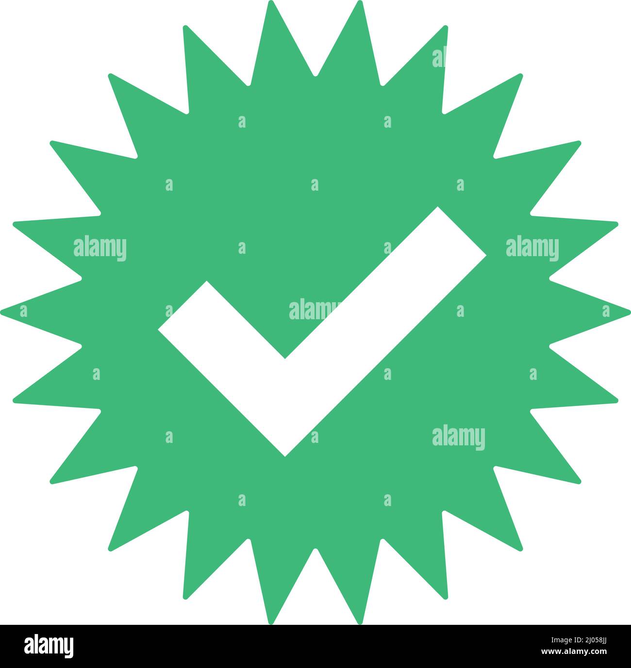 Check mark emphasis icon. Success and authentication. Editable vectors. EPS10 Stock Vector Image ...