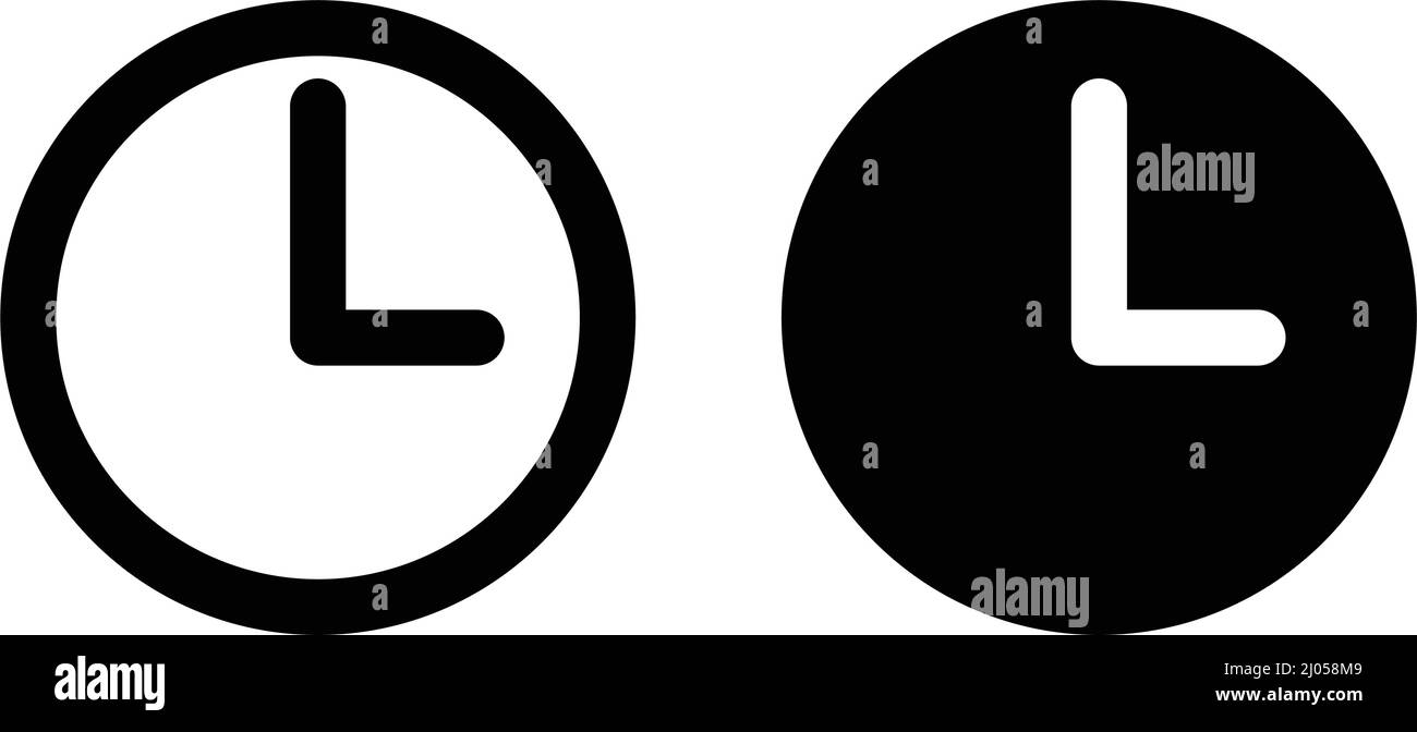 A set of clock icons. Time. Timers and stopwatches. Editable vectors Stock Vector Image & Art ...