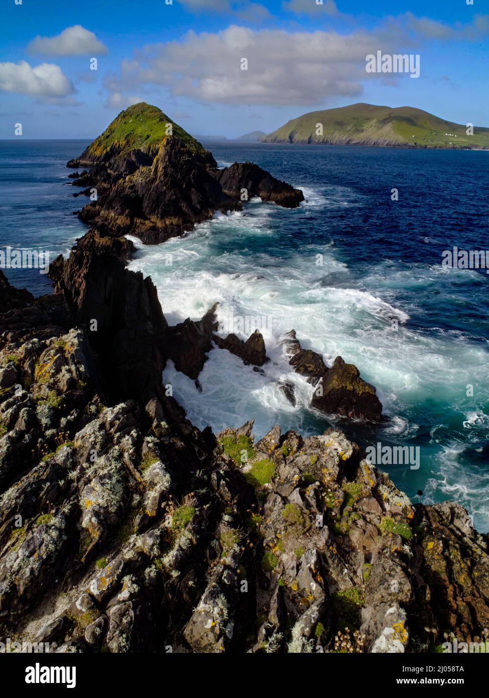 Dunmore Head looking to the Basket Islands, Dingle,County Kerry ...