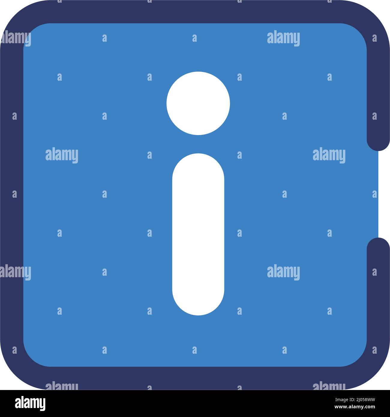 Information box icon. Navigation and guides. Editable vector Stock ...