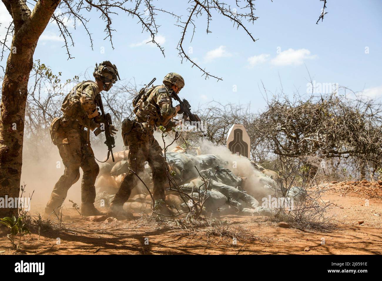 Kenya. 9th Mar, 2022. U.S. Army Soldiers with 1st Battalion, 503rd ...