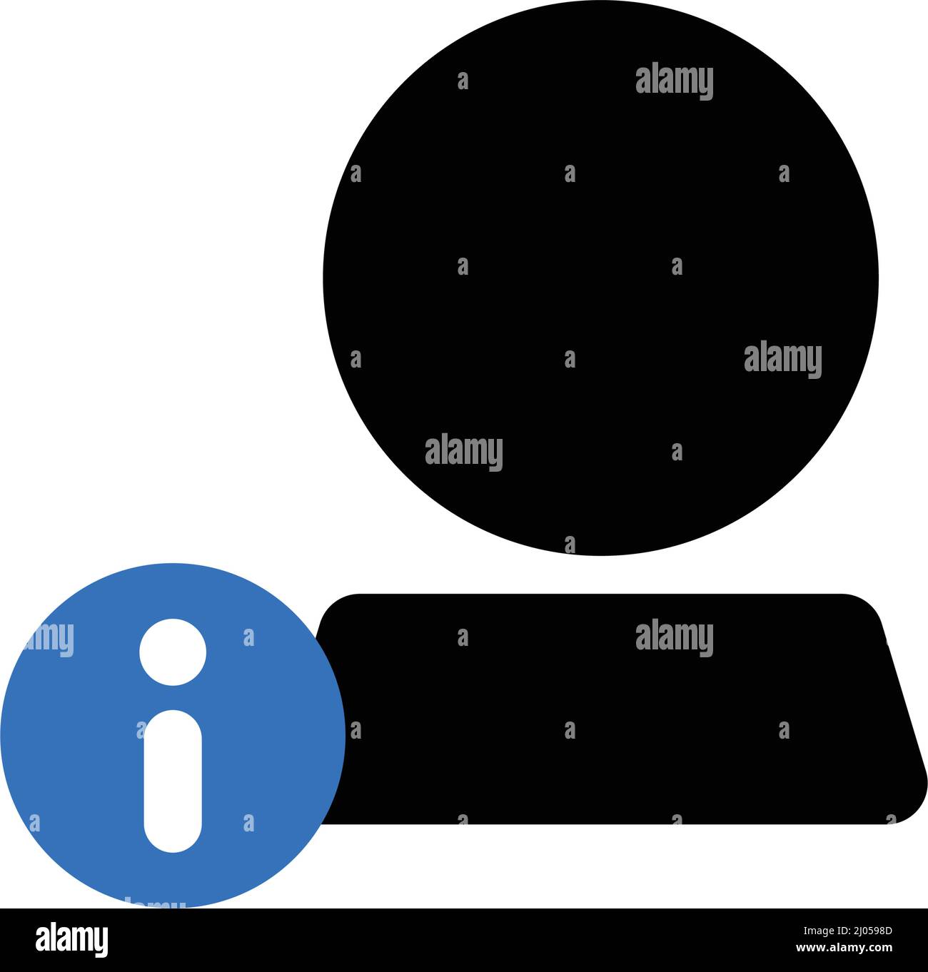 Person with information icon. Editable vector Stock Vector Image & Art ...