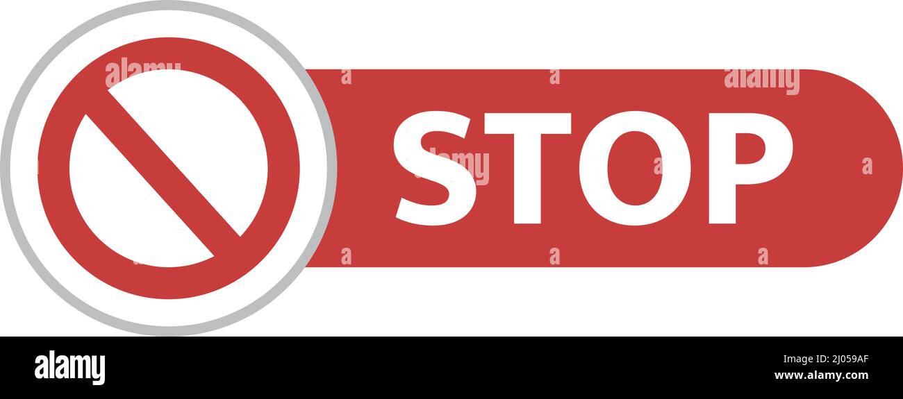 Stop sign and stop logo. Editable vector Stock Vector Image & Art - Alamy