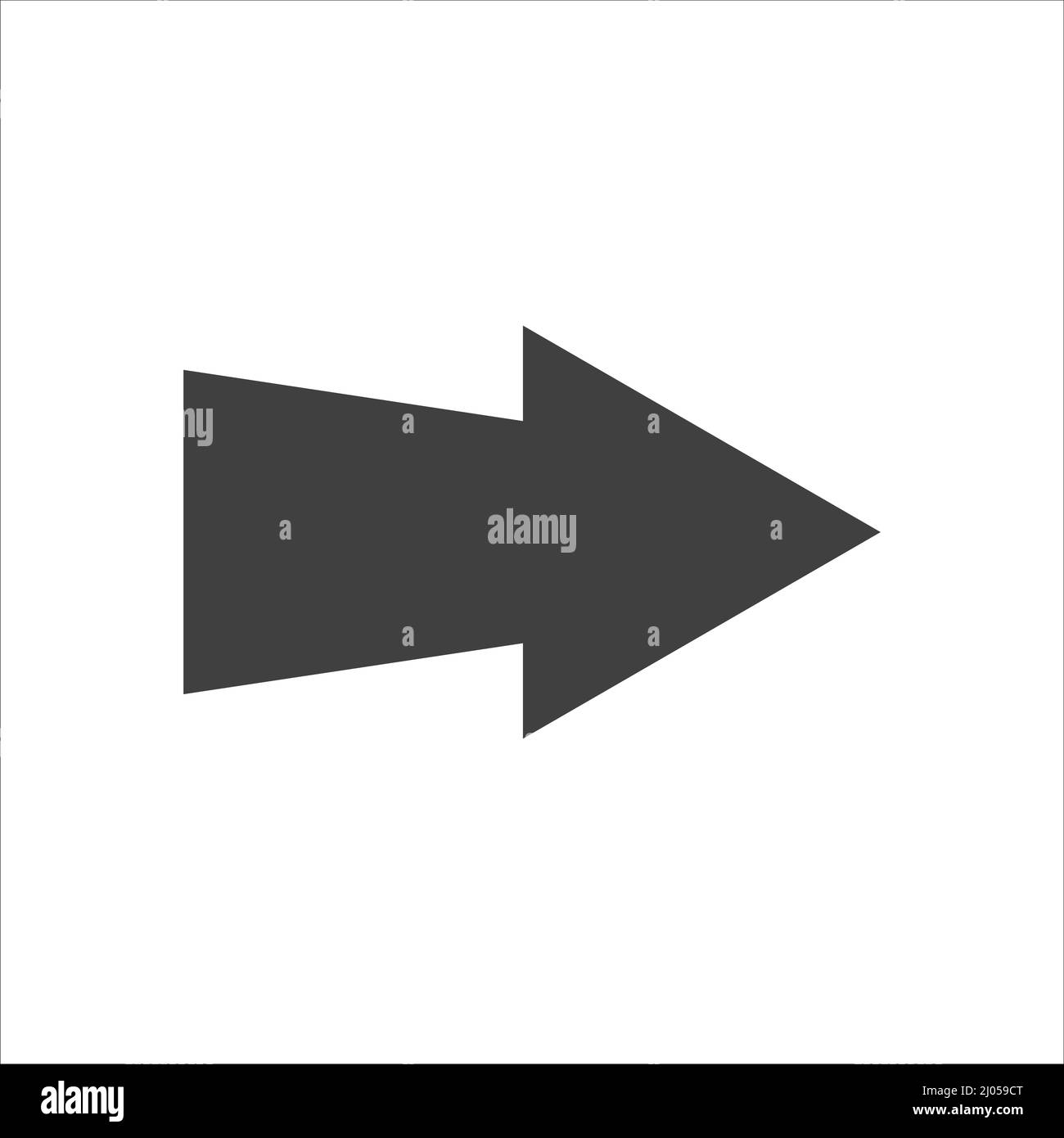 Arrow icon on a white background. Modern right arrow Stock Vector Image ...