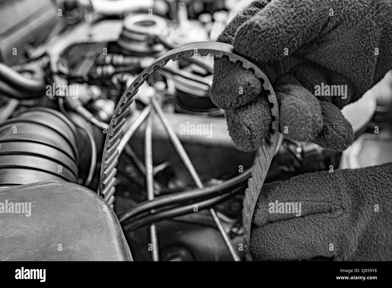 Transparent car engine Black and White Stock Photos & Images - Alamy