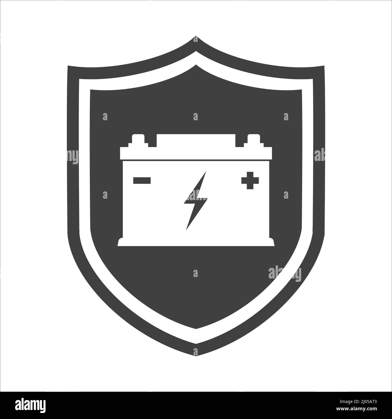 car battery icon on white background Stock Vector Image & Art - Alamy