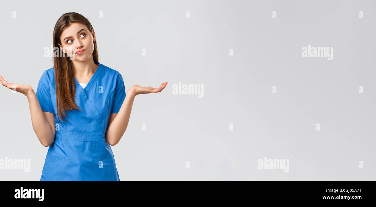 Healthcare workers, prevent virus, insurance and medicine concept ...