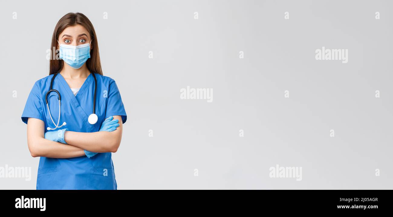 Covid-19, preventing virus, health, healthcare workers and quarantine ...