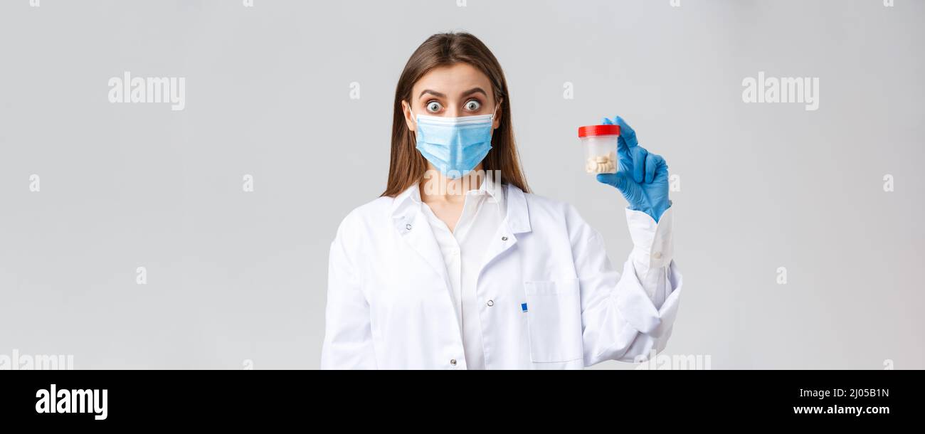 Covid-19, preventing virus, healthcare workers and quarantine concept ...