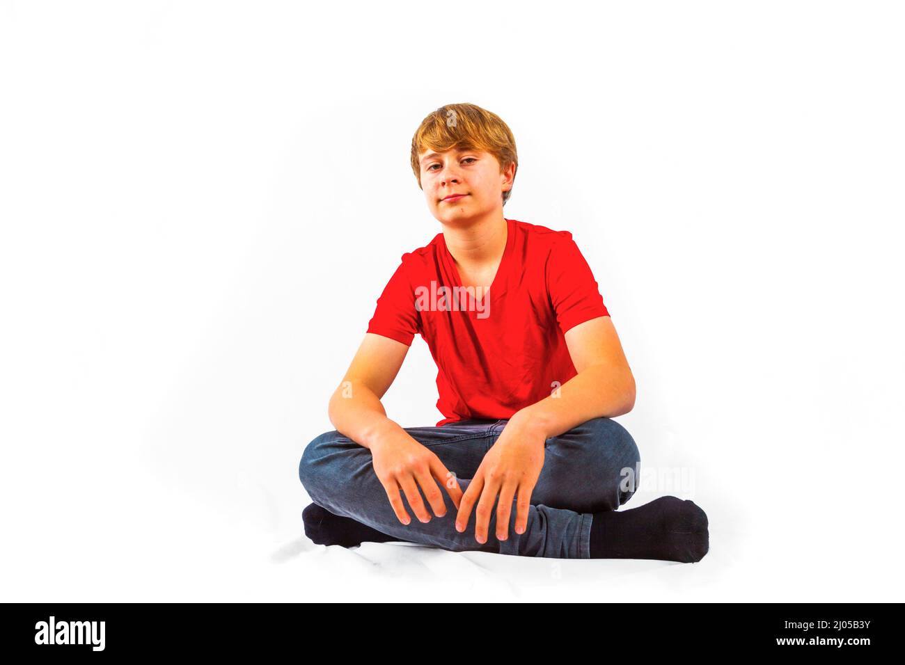 One head on his hand Cut Out Stock Images & Pictures - Alamy