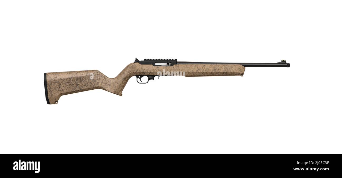 Modern semi-automatic small-caliber .22lr rifle. Sports carabiner .22lr ...