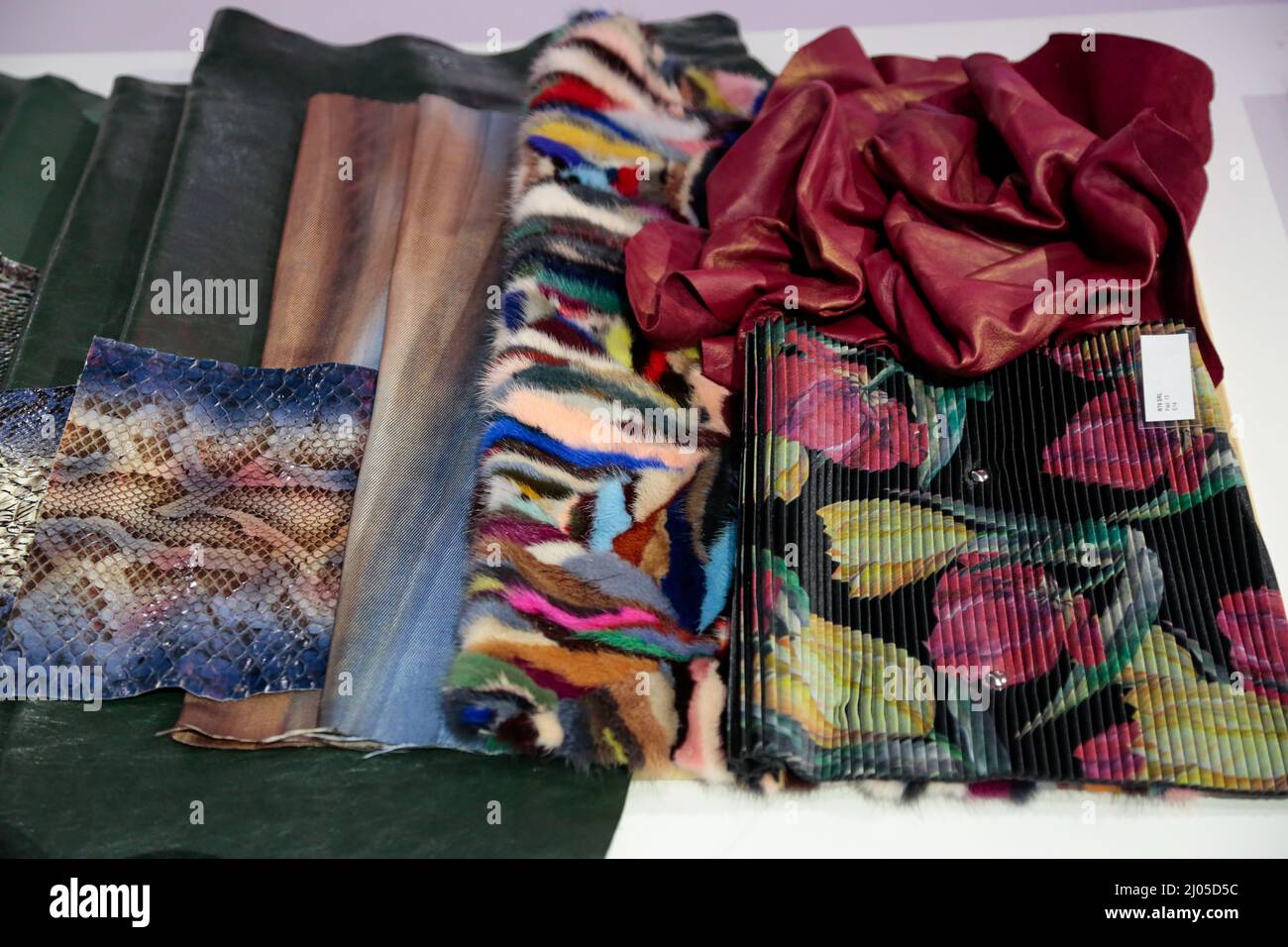 Fashion fabrics, textures details Stock Photo - Alamy