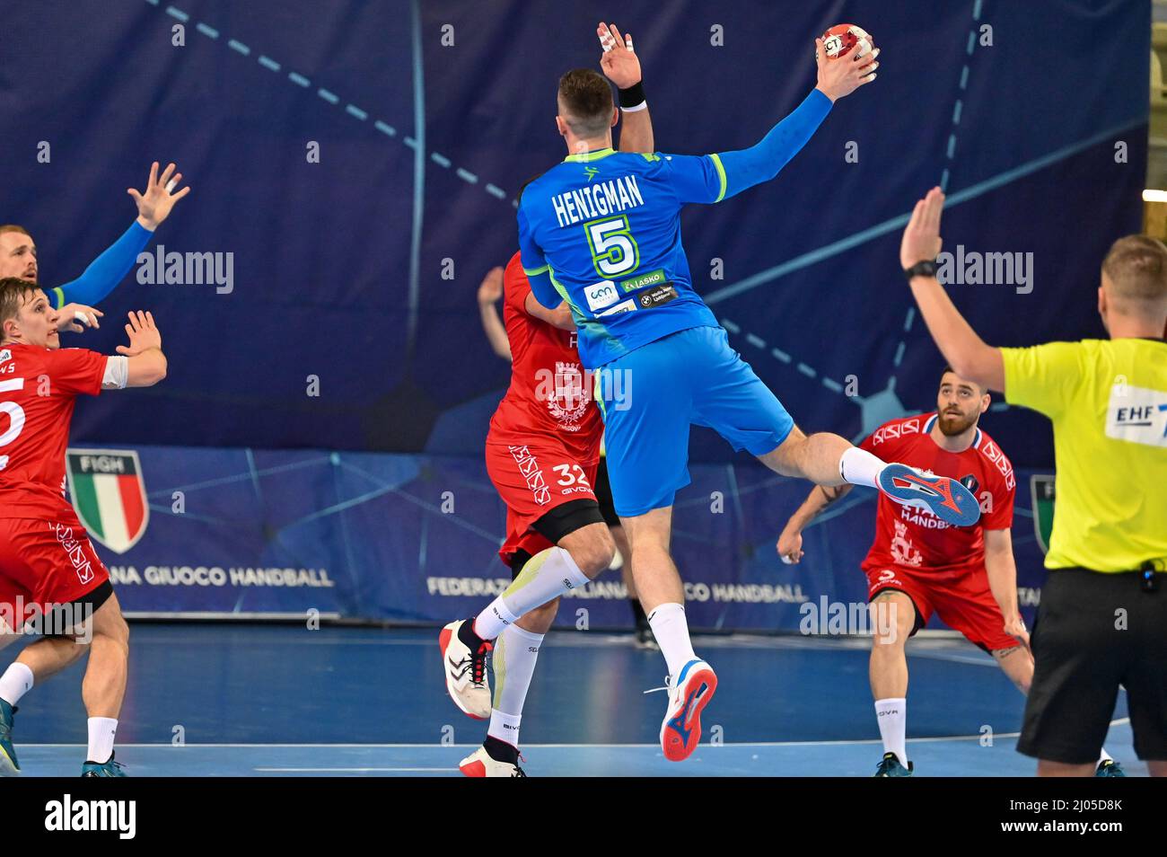 Kione Arena, Padova, Italy, March 16, 2022, shoot of Henigman Nik ...
