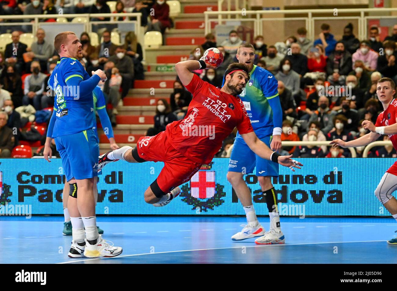 Kione Arena, Padova, Italy, March 16, 2022, shoot of Parisini Andrea ...