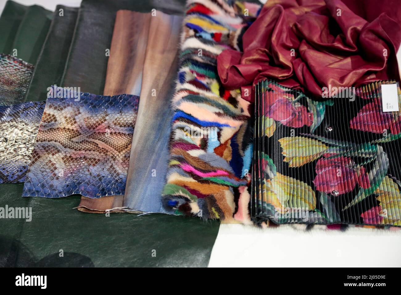 Fashion fabrics, textures details Stock Photo - Alamy
