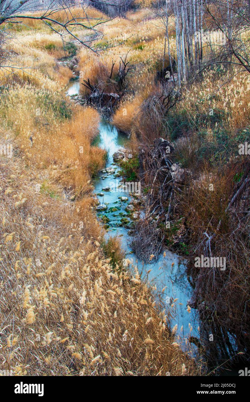 Watercourse of the Orce river in the province of Granada Stock Photo ...