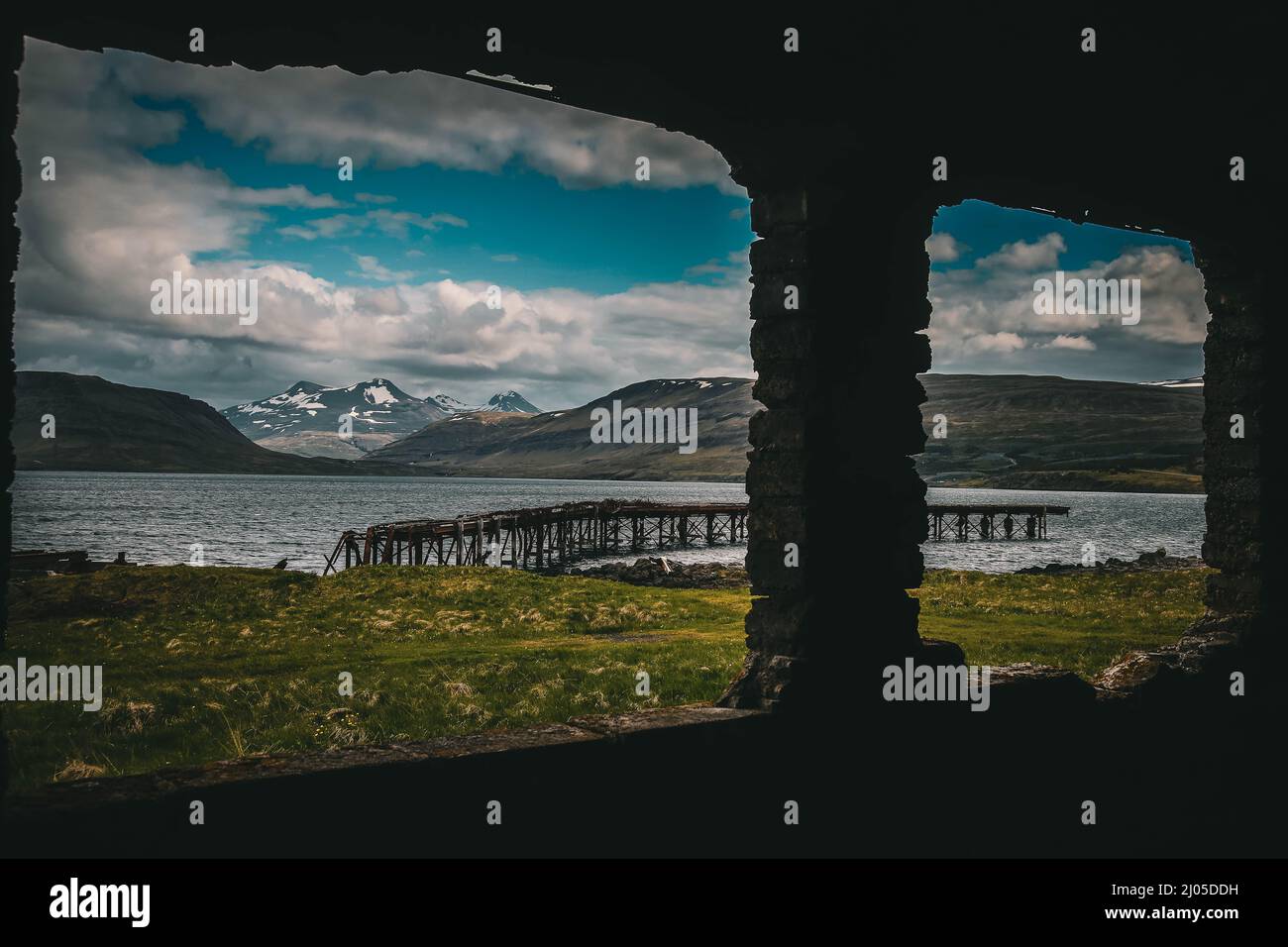 Pure beauty of the natural landscape of Iceland with mountains and ...