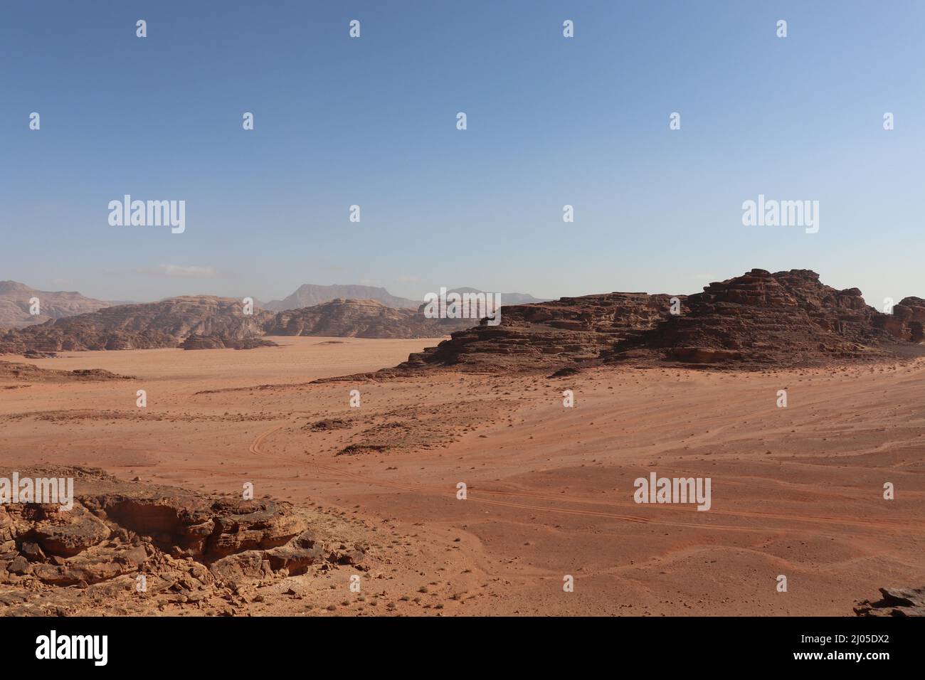 Desert landscape in Jordan Stock Photo - Alamy