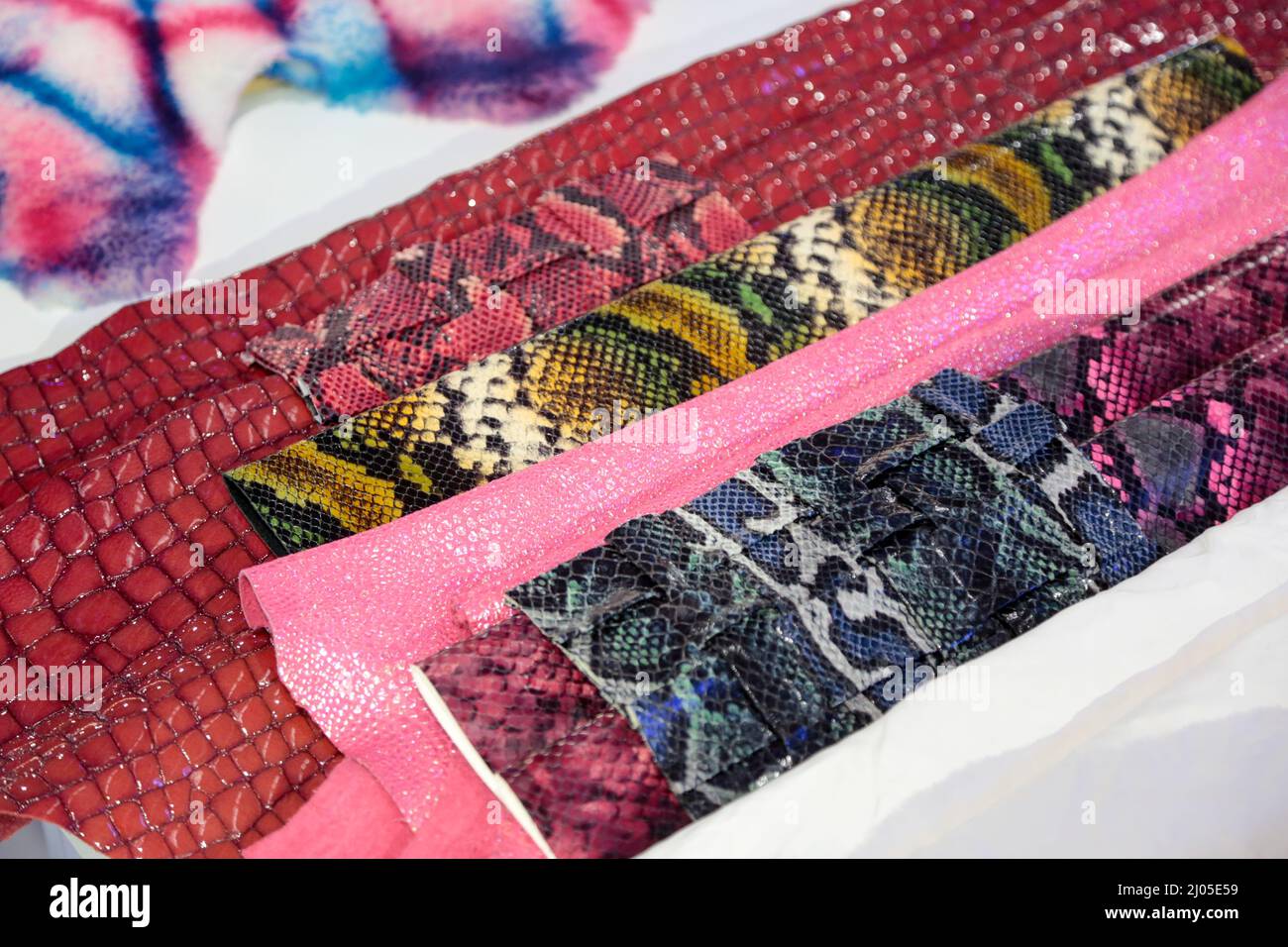 Fashion fabrics, textures details Stock Photo - Alamy