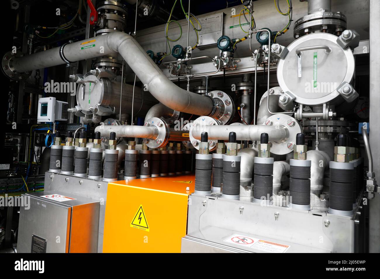 Lloseta, Spain. 14th Mar, 2022. Partial view of a solar plant for the ...