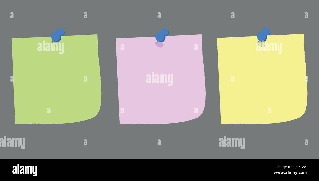 Note papers Stock Vector Images - Alamy